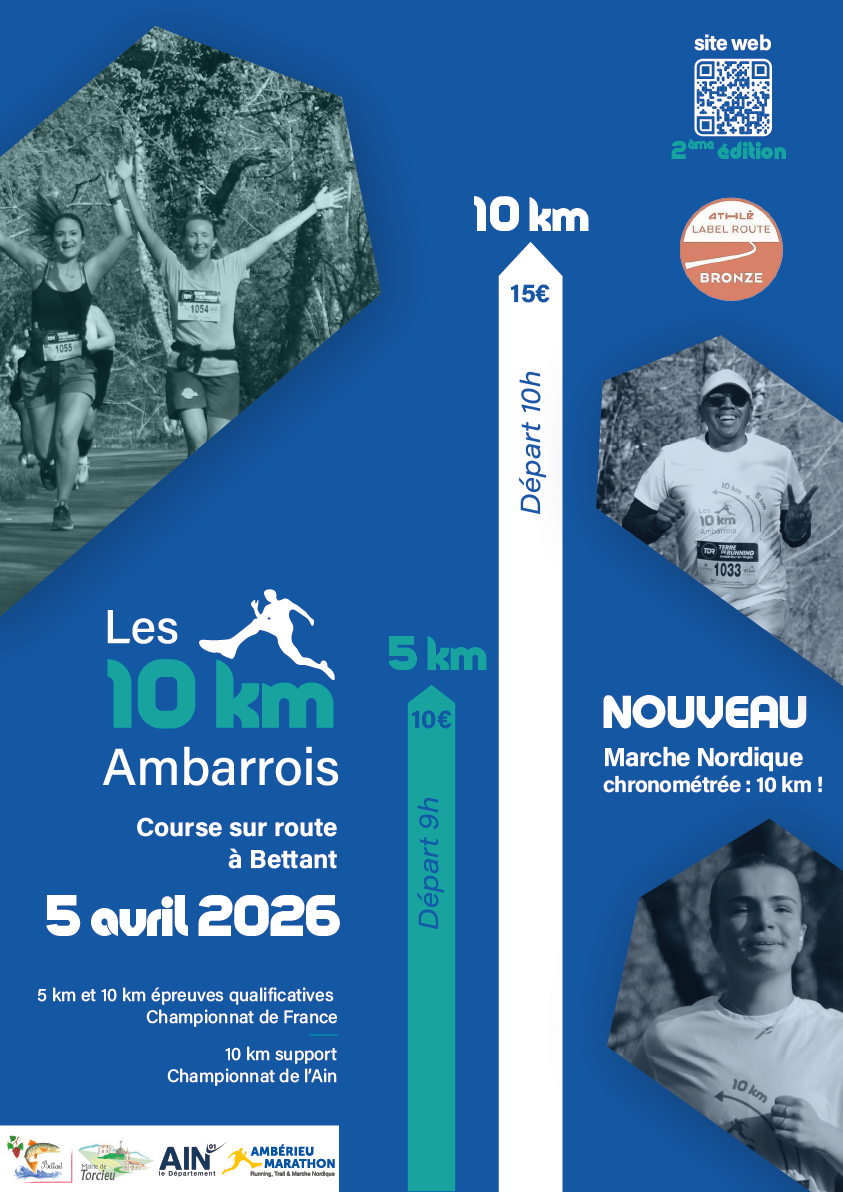 Les 10 km ambarrois – Course sur route à Bettant